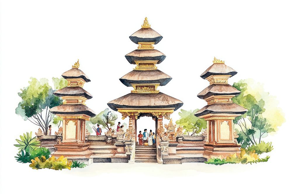 Hindu Bali temple architecture building | Free Photo Illustration ...