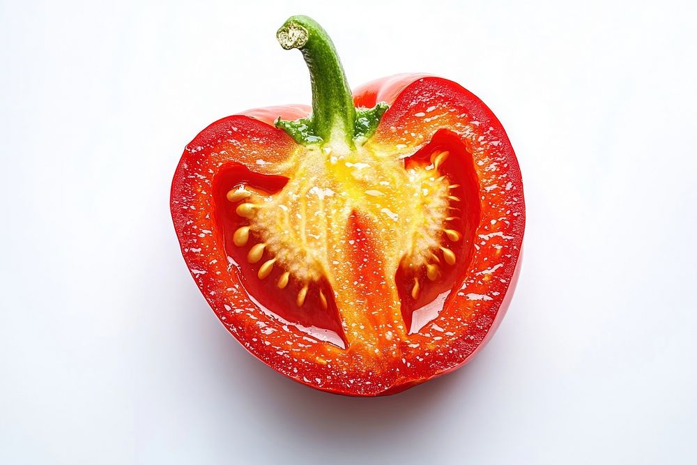 Real Sliced capsicum top view | Free Photo - rawpixel