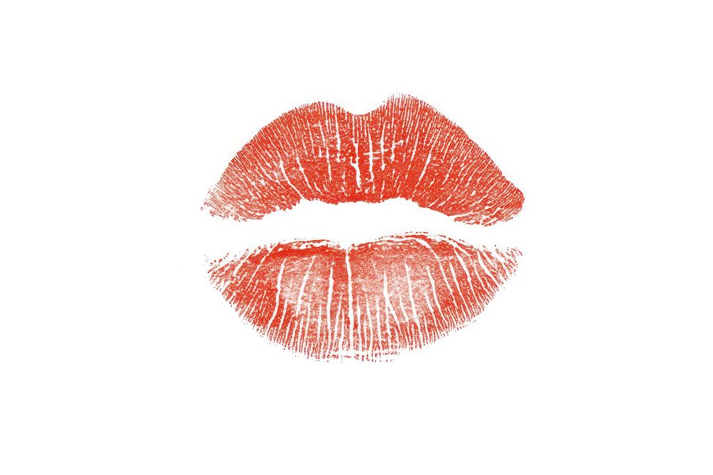 Kiss mark cosmetics lipstick print. | Free Photo Illustration - rawpixel