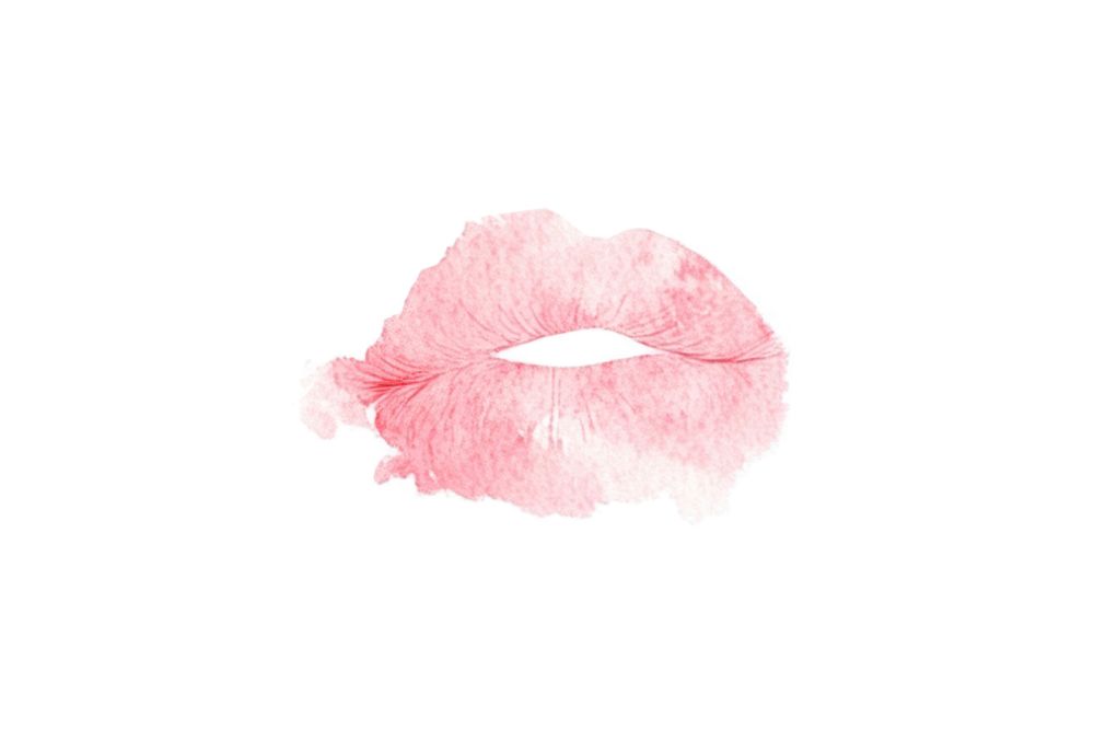 Kiss mark print pink illustration. | Free Photo Illustration - rawpixel