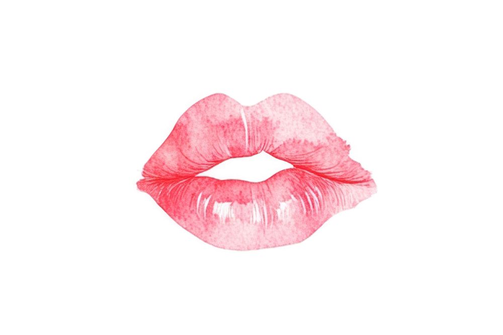 Kiss mark print lips pink. | Free Photo Illustration - rawpixel