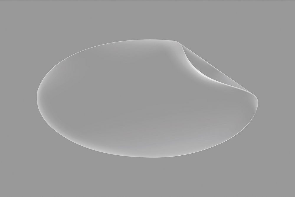 Minimalistic abstract white oval shape | Free Vector - rawpixel