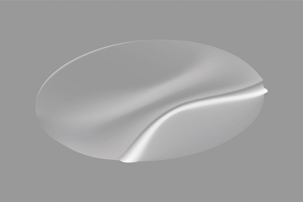 Abstract smooth curved sticker vector | Free Vector - rawpixel