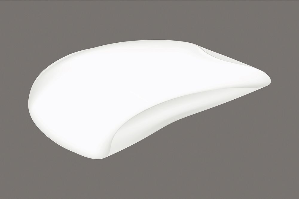 Minimalist white abstract shape sticker | Free Vector - rawpixel