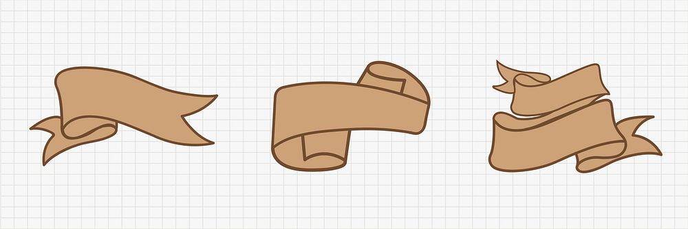 Three brown ribbons grid background. | Free Vector - rawpixel