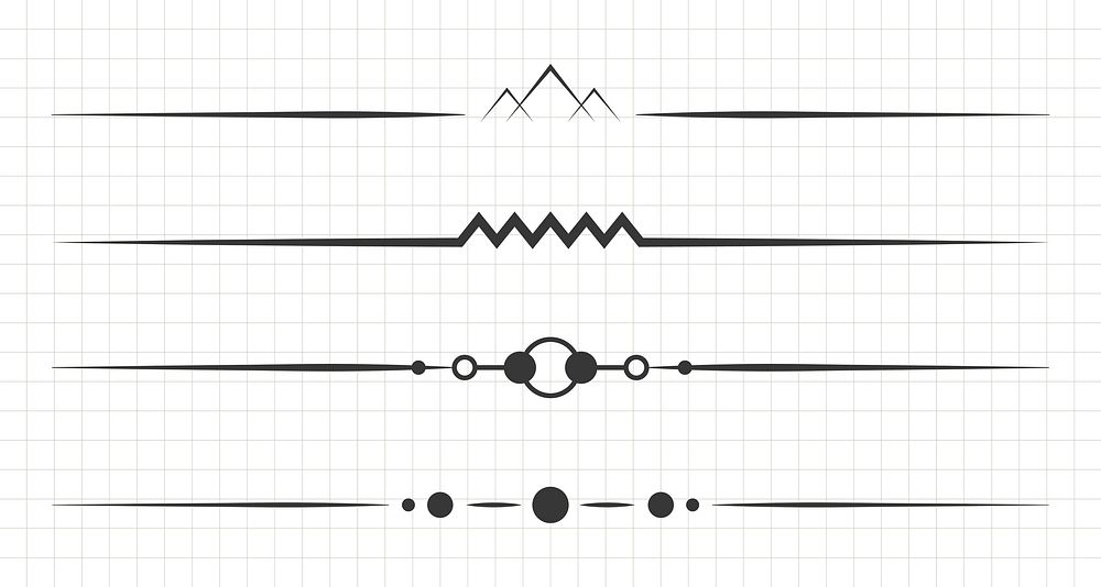 Minimalist black line dividers grid | Free Vector - rawpixel