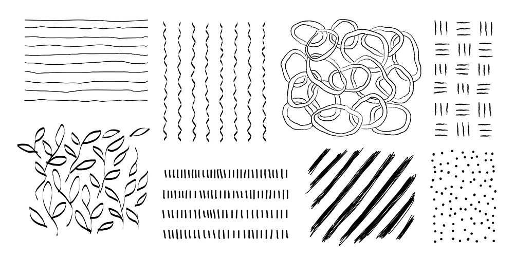 Abstract patterns lines, loops, and | Free Vector - rawpixel