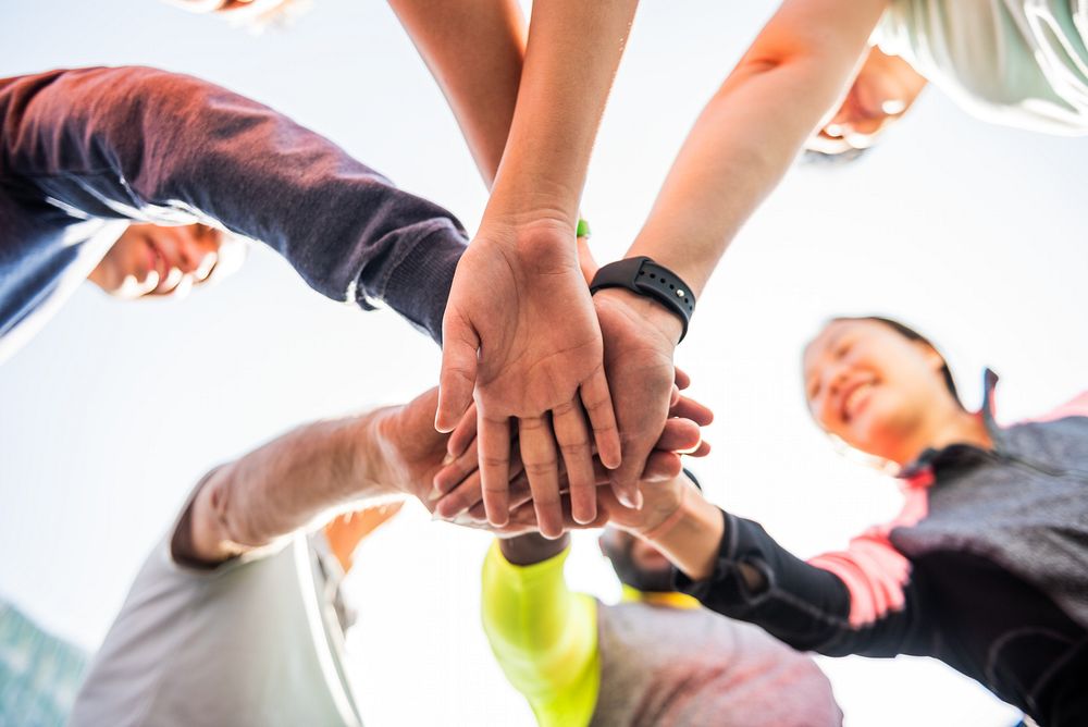 Diverse group people joining hands | Free Photo - rawpixel