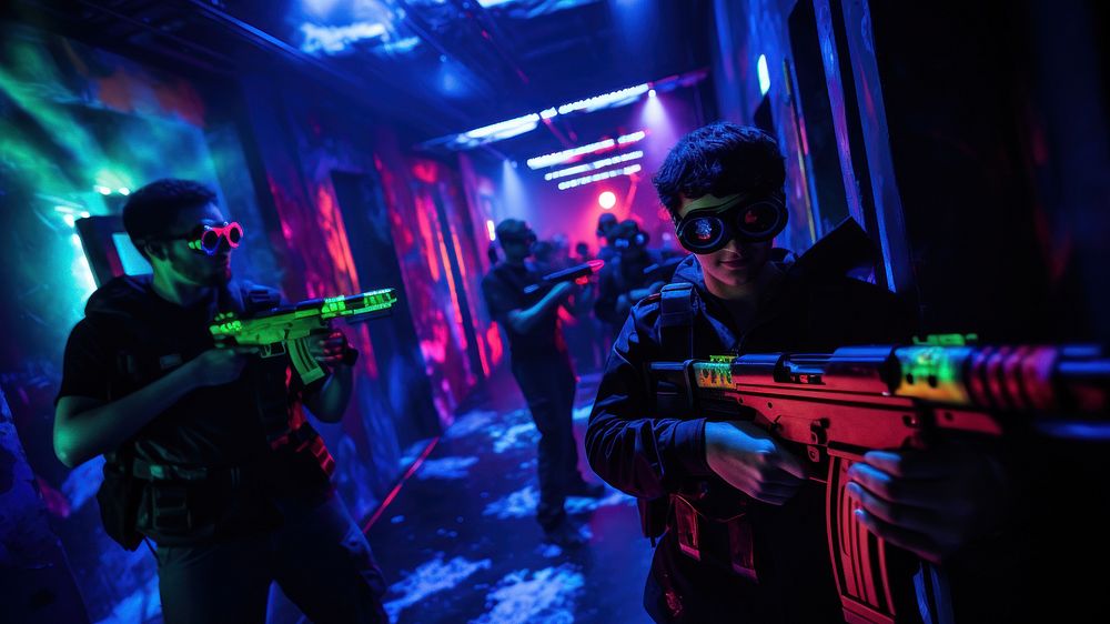 People playing laser tag | Free Photo - rawpixel