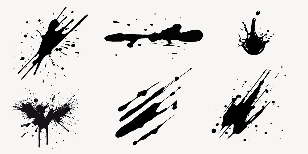 Artistic ink splatter designs, element | Premium Vector - rawpixel