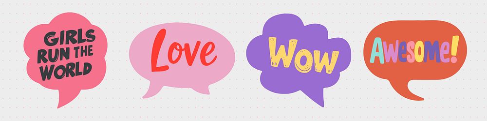 Stickers Quotes Designs | Free PNG Vector Graphics, Illustrations ...