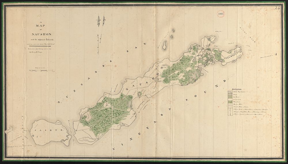 Plan Elizabeth Islands (Naushon, Pasque, | Free Photo Illustration ...