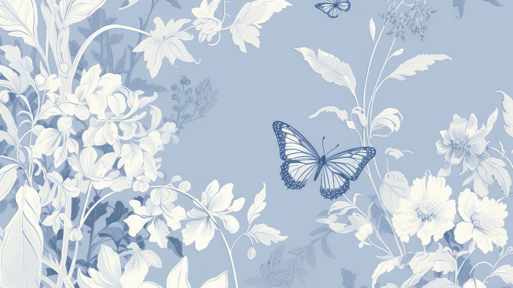 Wallpaper butterfly pattern nature | Free Photo Illustration - rawpixel