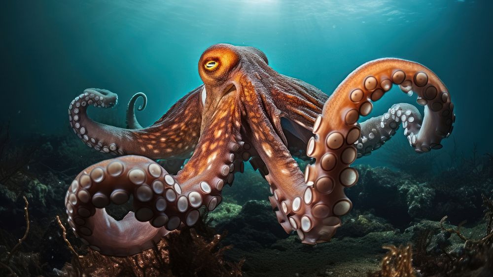 Octopus animal invertebrate cephalopod. | Free Photo - rawpixel