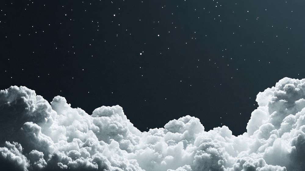 Wallpaper clouds gradient night sky | Free Photo Illustration - rawpixel