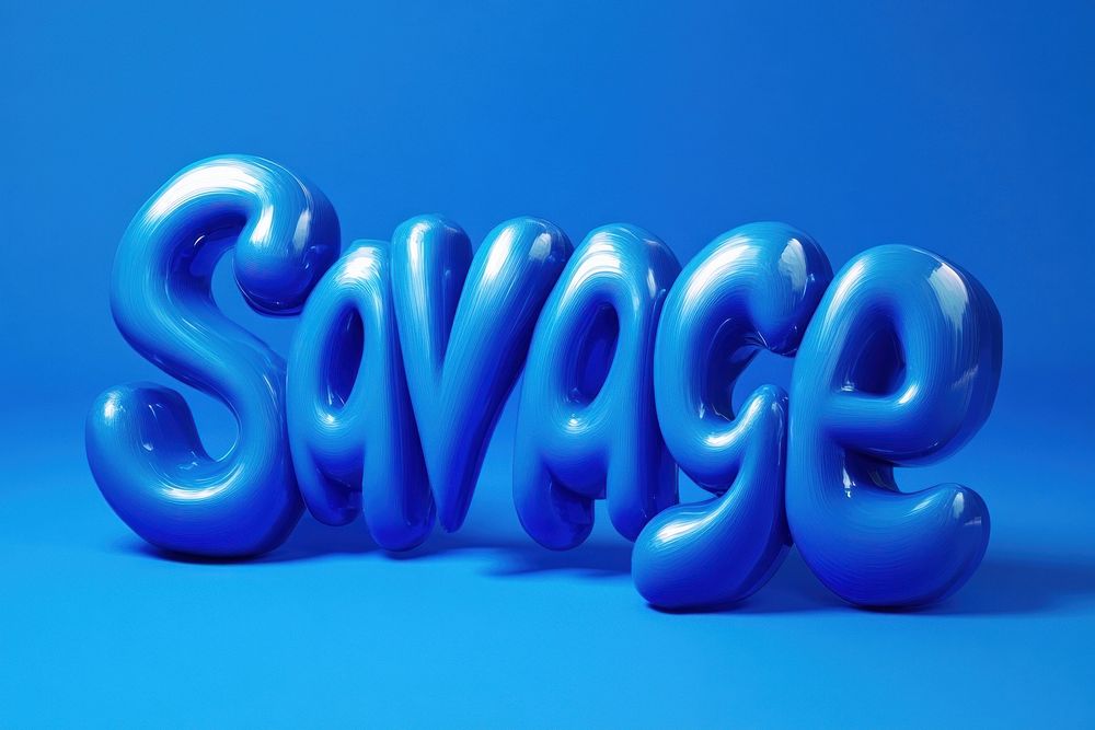 Savage blue typography background | Free Photo Illustration - rawpixel