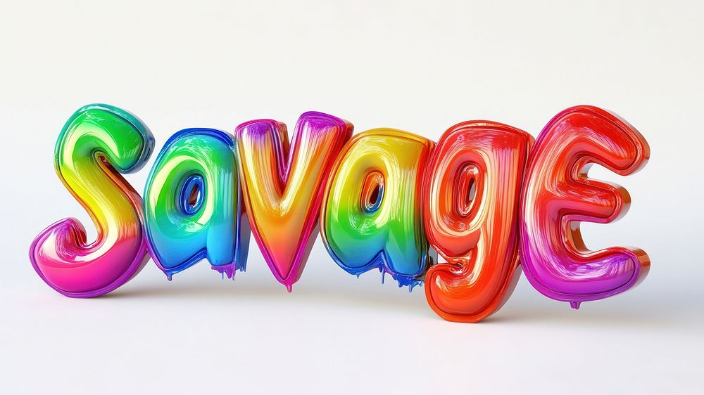 Savage illustration graphics rainbow. | Free Photo Illustration - rawpixel