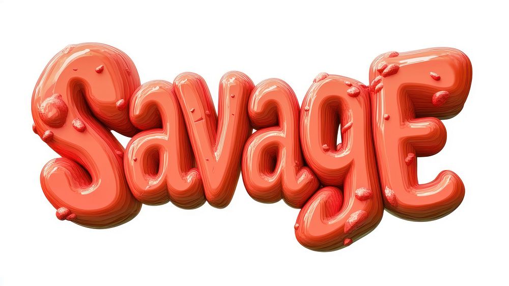 Savage illustration text typography | Free Photo Illustration - rawpixel