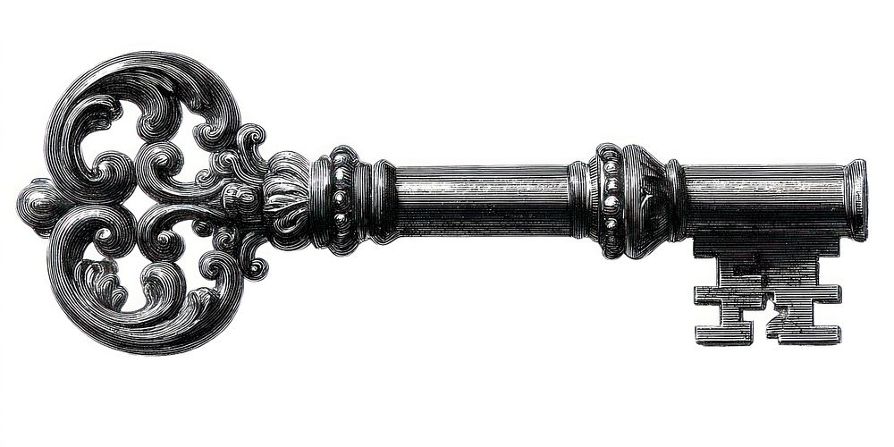 Victorian engraved medieval key vintage | Free Photo Illustration ...