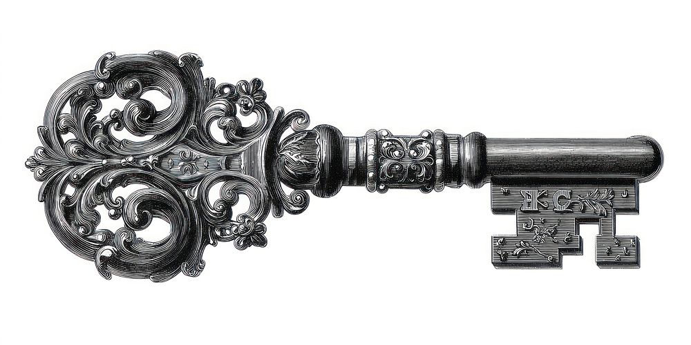 Victorian engraved medieval key vintage | Free Photo Illustration ...