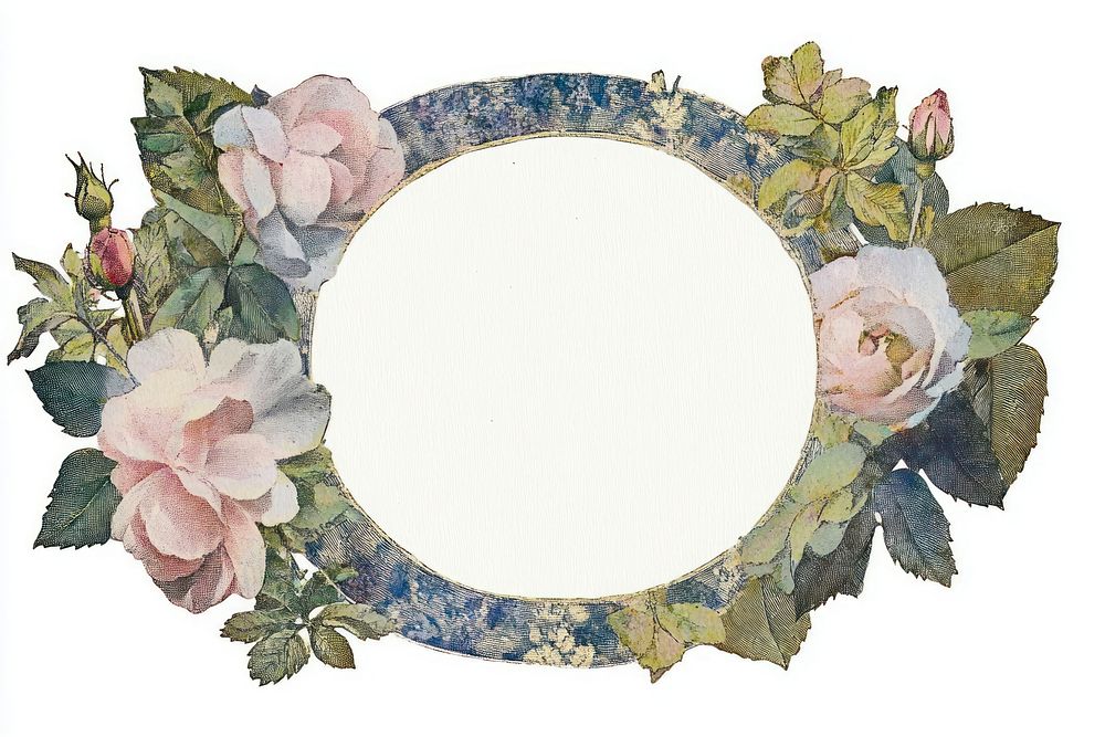 Golden vintage roses frame illustration | Free Photo Illustration ...