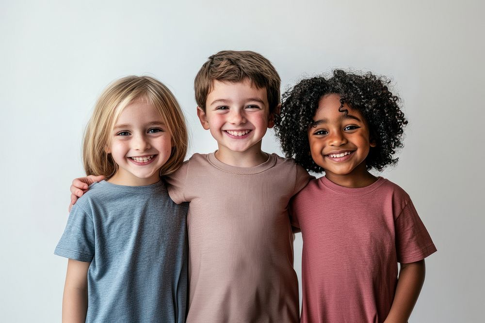 3 happy kids 3 different | Free Photo - rawpixel
