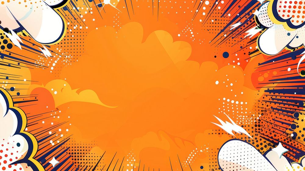 Comic boom border effect backgrounds | Free Photo Illustration - rawpixel