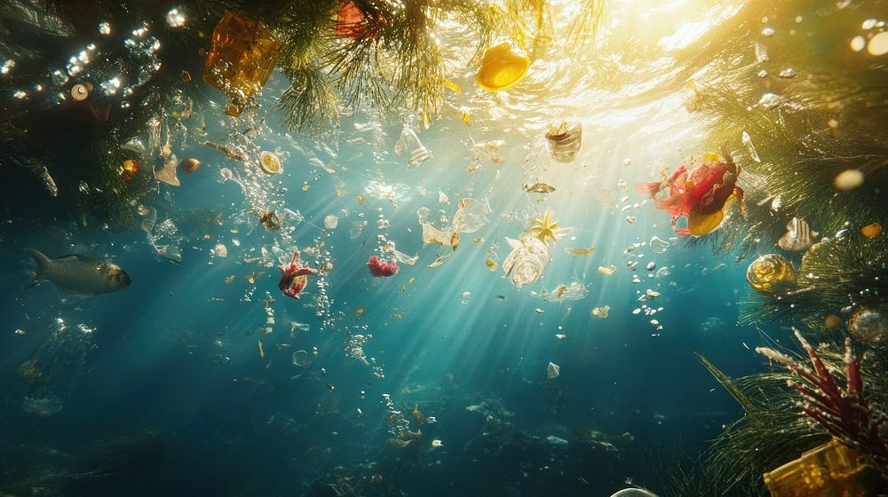 Floating plastic debris water ocean | Free Photo - rawpixel