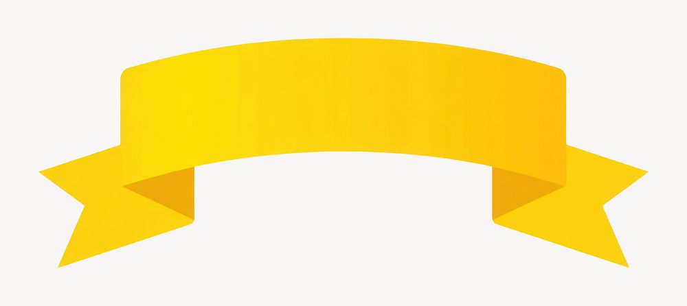 Vector Ribbon Banner yellow ribbon | Free Vector - rawpixel