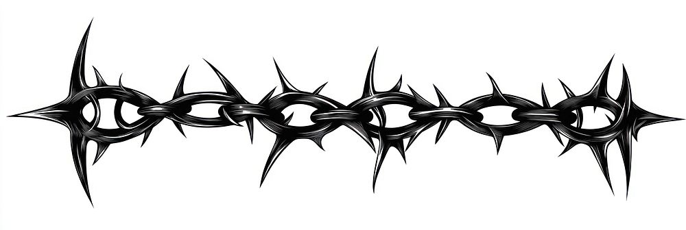 Thorny Chain design thorn black | Free Photo Illustration - rawpixel