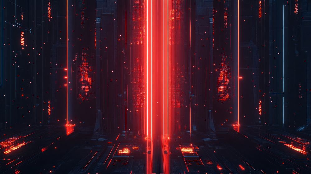 Glowing vertical red light beams | Free Photo Illustration - rawpixel