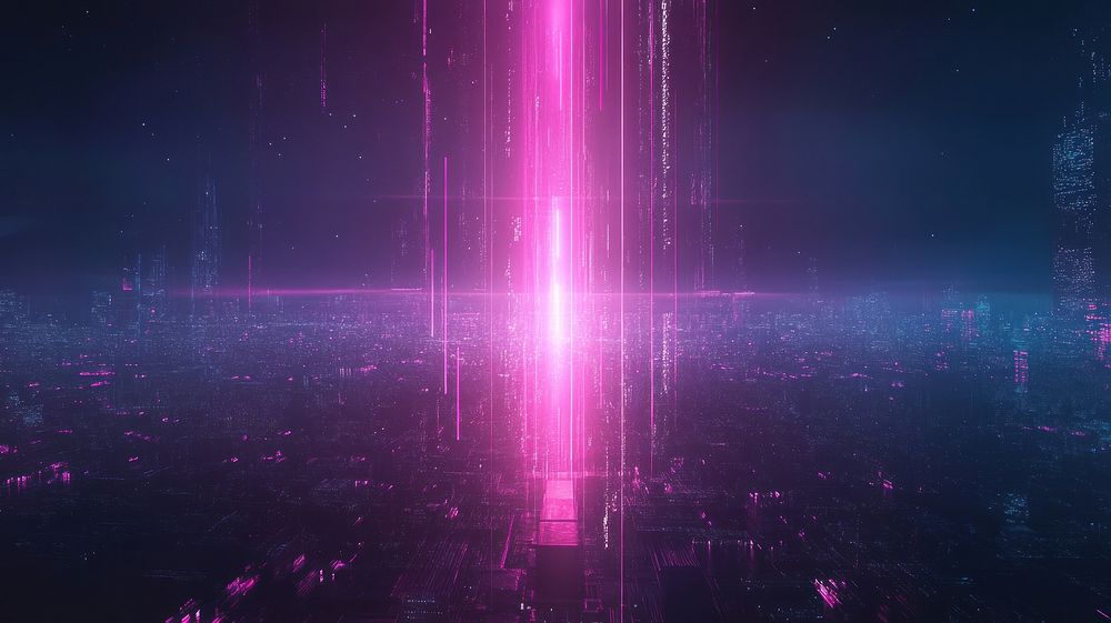 Glowing vertical pink light beams | Free Photo Illustration - rawpixel