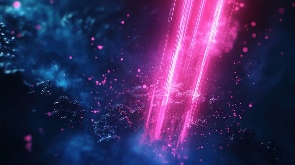 Glowing vertical pink light beams | Free Photo Illustration - rawpixel