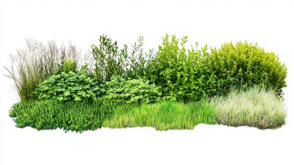 Group different bushes plants green | Free Photo - rawpixel