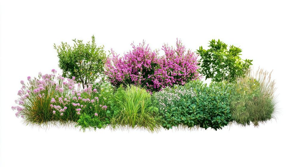 Group different bushes flower plants | Free Photo - rawpixel