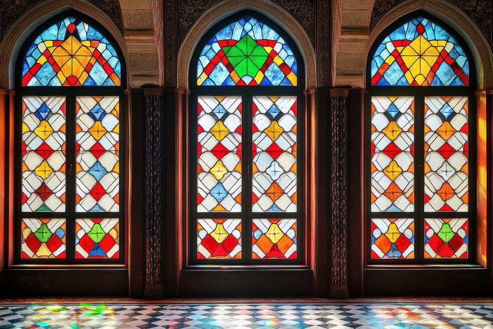 Stained Glass window frame stained | Free Photo - rawpixel