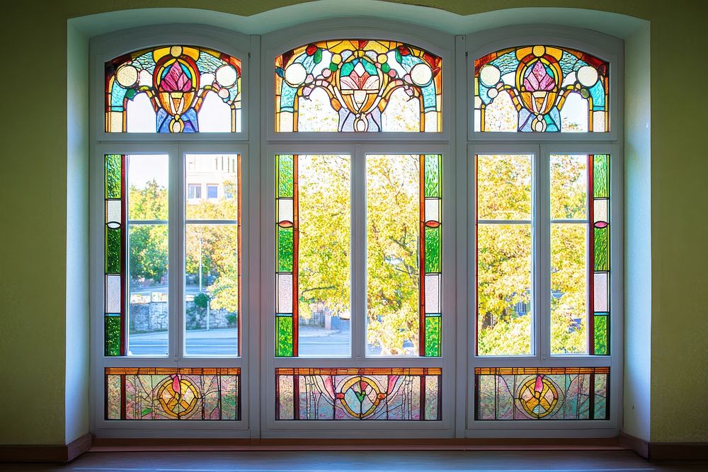 Stained Glass window frame stained | Free Photo - rawpixel