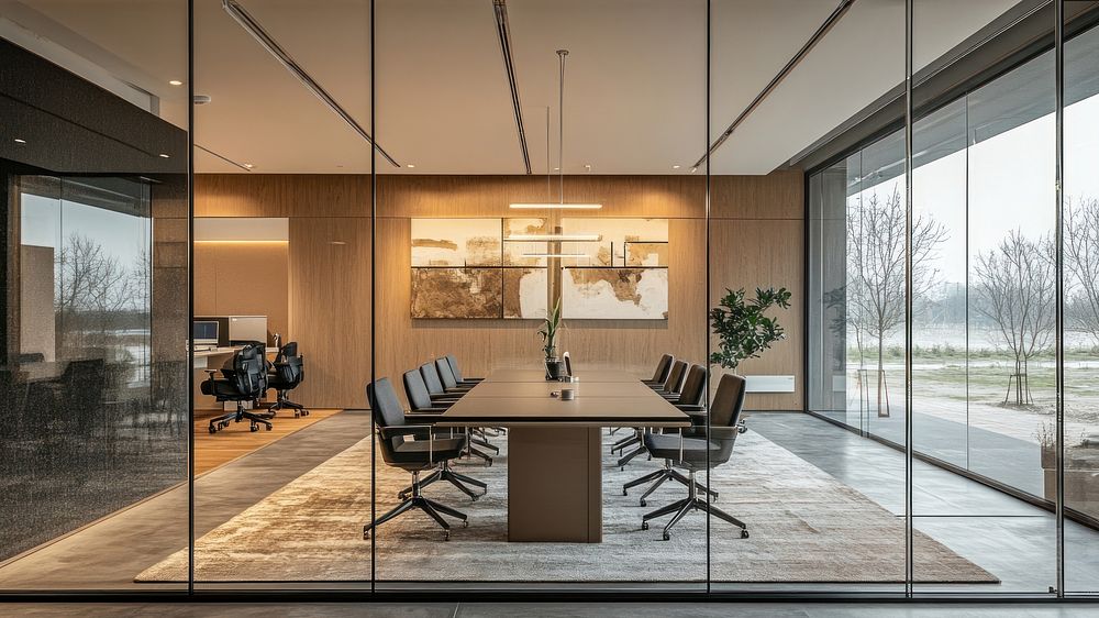 Interior modern meeting room window. | Free Photo - rawpixel