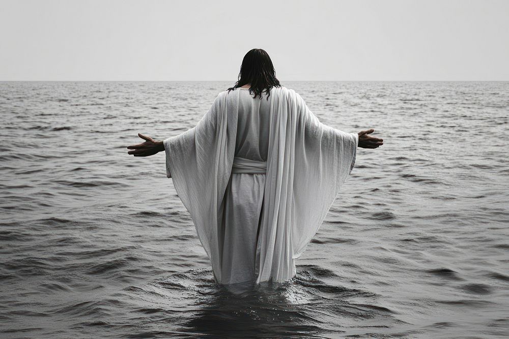 Jesus Christ robes back flowing | Free Photo - rawpixel