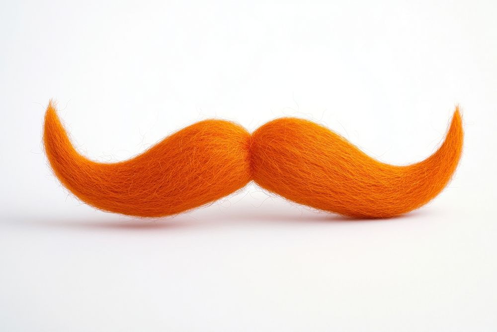 Orange mustache style accessory playful | Free Photo - rawpixel