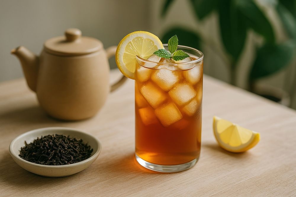 Refreshing iced tea with lemon. | Free Photo - rawpixel
