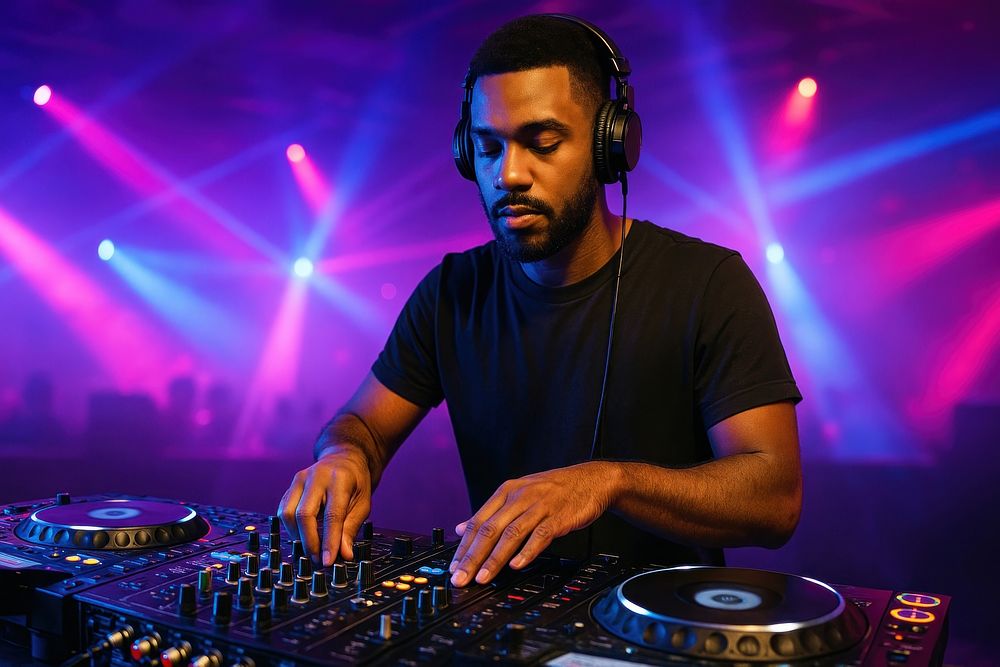 DJ mixing vibrant club beats | Free Photo - rawpixel