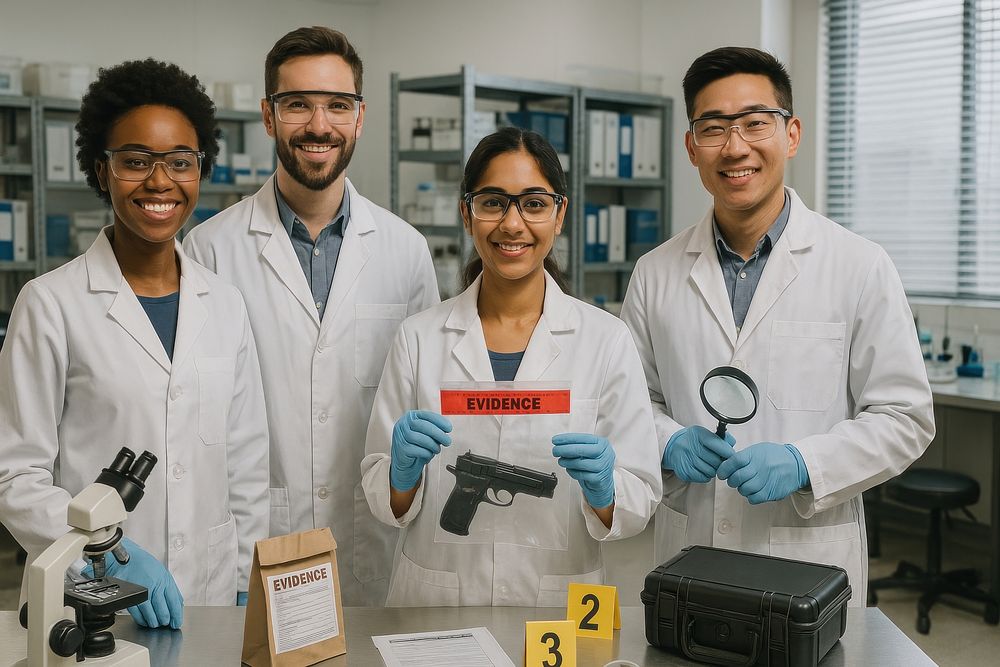 Forensic scientists analyzing evidence. | Free Photo - rawpixel