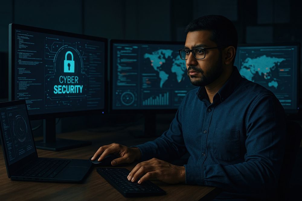 Cybersecurity expert analyzing data. | Free Photo - rawpixel