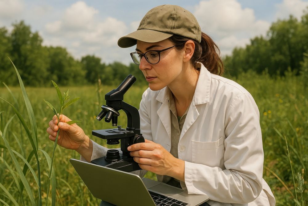Field scientist analyzing plant samples | Free Photo - rawpixel