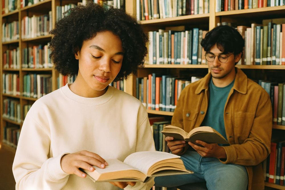 Diverse students reading books | Free Photo - rawpixel