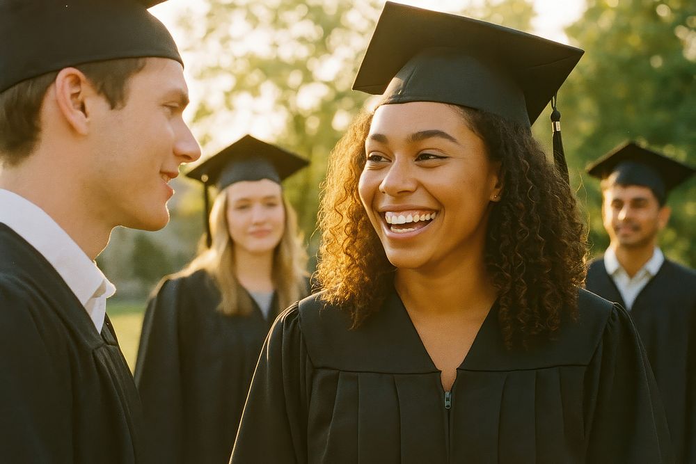 Graduates celebrating outdoor success. | Free Photo - rawpixel