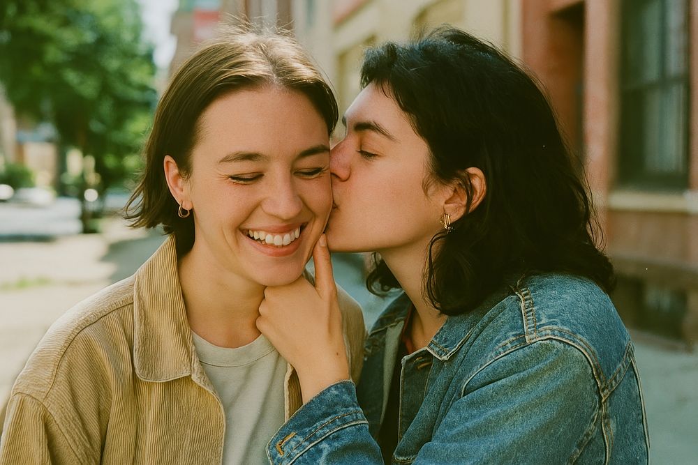 Joyful friendship outdoor moment captured. | Free Photo - rawpixel