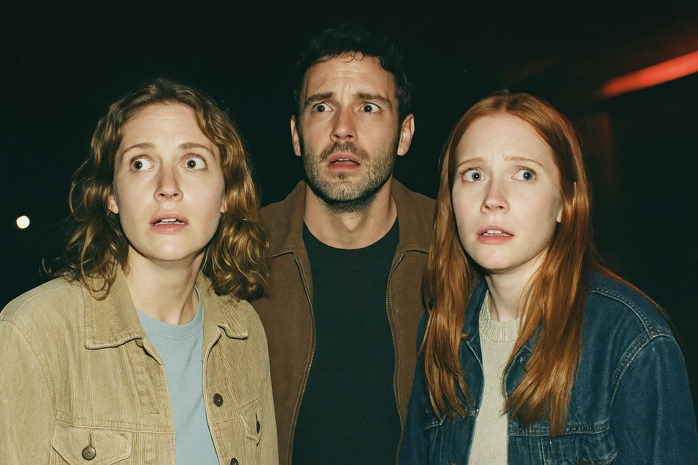 Surprised group at night | Free Photo - rawpixel