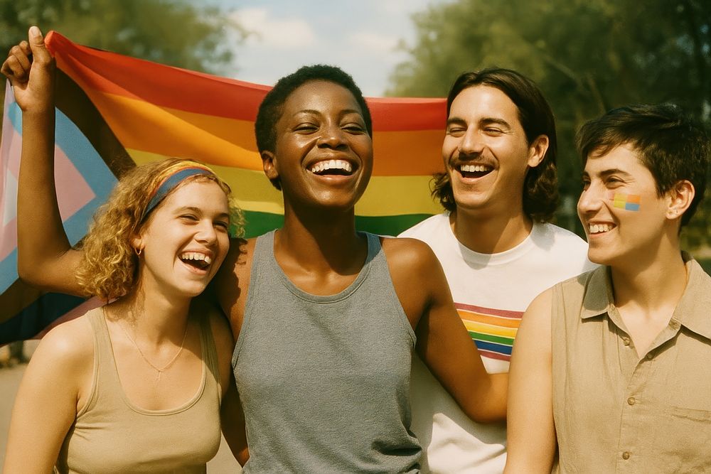 Joyful diverse LGBTQ celebration | Free Photo - rawpixel